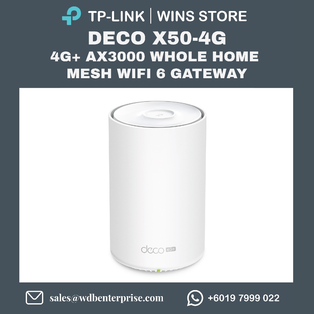 TP Link Deco X10-4G New 4G+ AX1500 Whole Home Mesh WiFi 6 Gateway ...