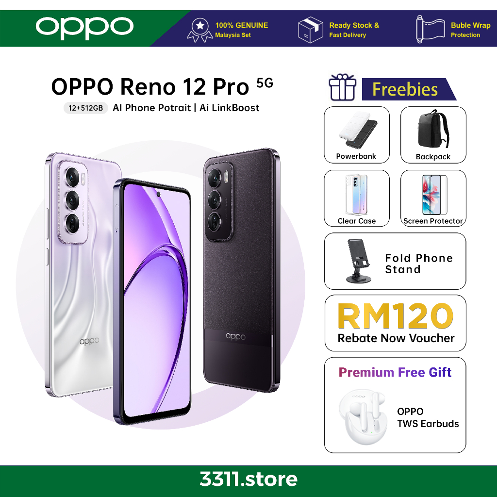 OPPO Reno 12 Pro 5G | Reno 12 5G | Reno 12F / 12 F | Original set 1 ...