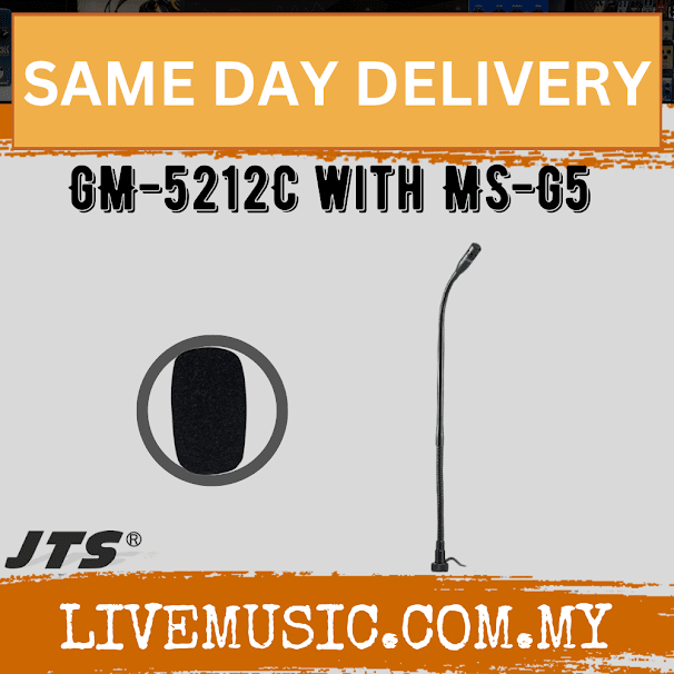 JTS GM-5212C * with MS-G5 12" Gooseneck Microphone for Mounting on Mic ...