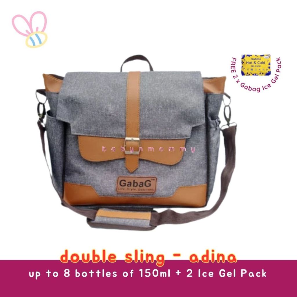 Gabag Backpack Double Sling Cooler Thermal Bag Series Adina with FREE 2 ...