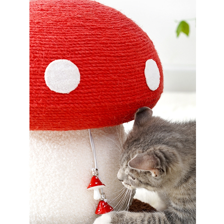 (Hot🔥)MIAO FAIRY - Red mushroom cat tree pet toys cendawan comel kucing ...