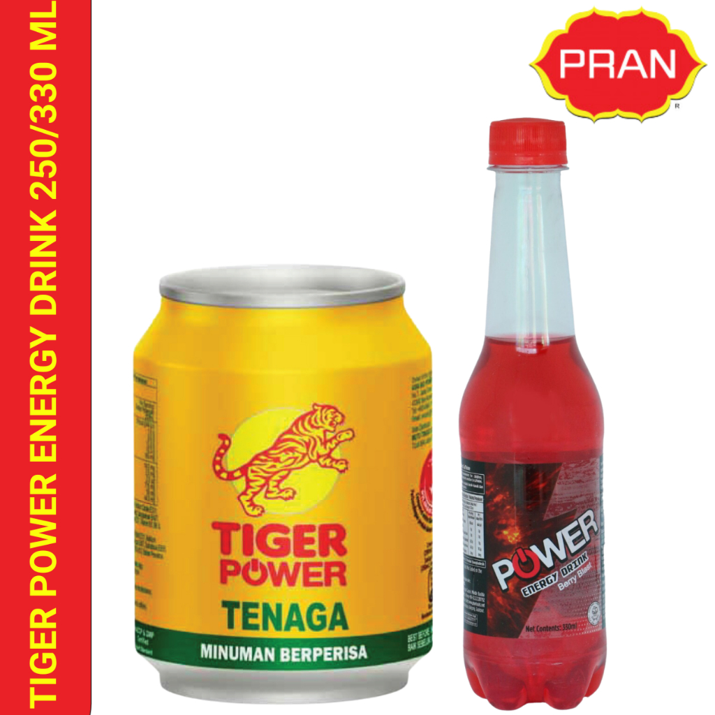TIGER POWER ENERGY DRINK CAN & POWER BERRY BLAST ENERGY DEINK 250 ML & 330ML | Shopee Malaysia