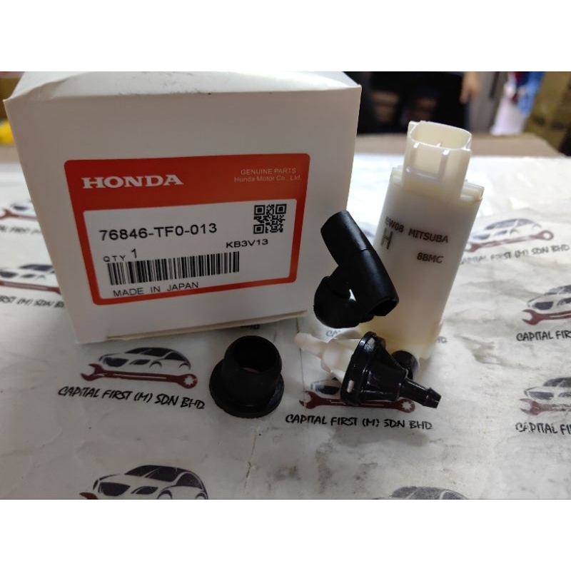 WASHER TANK MOTOR HONDA JAZZ RS GE8 GK5 FREED MOBILIO BRIO HRV CRV BRV BRIO 76846-TF0-003 ...
