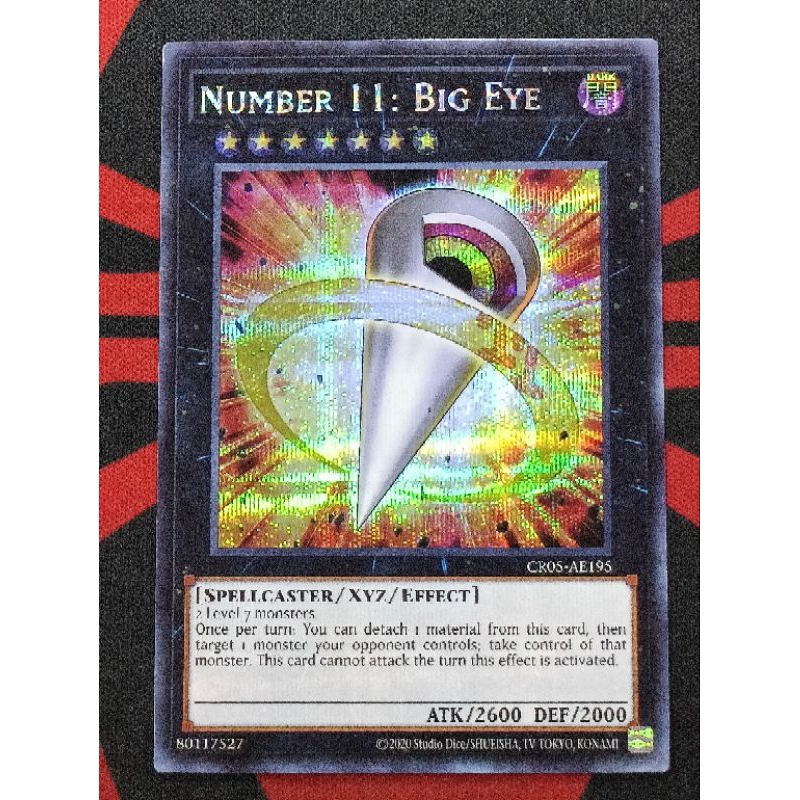 YUGIOH KONAMI CR05-AE195 Number 11: Big Eye (Ultra Rare /Secret Rare ...