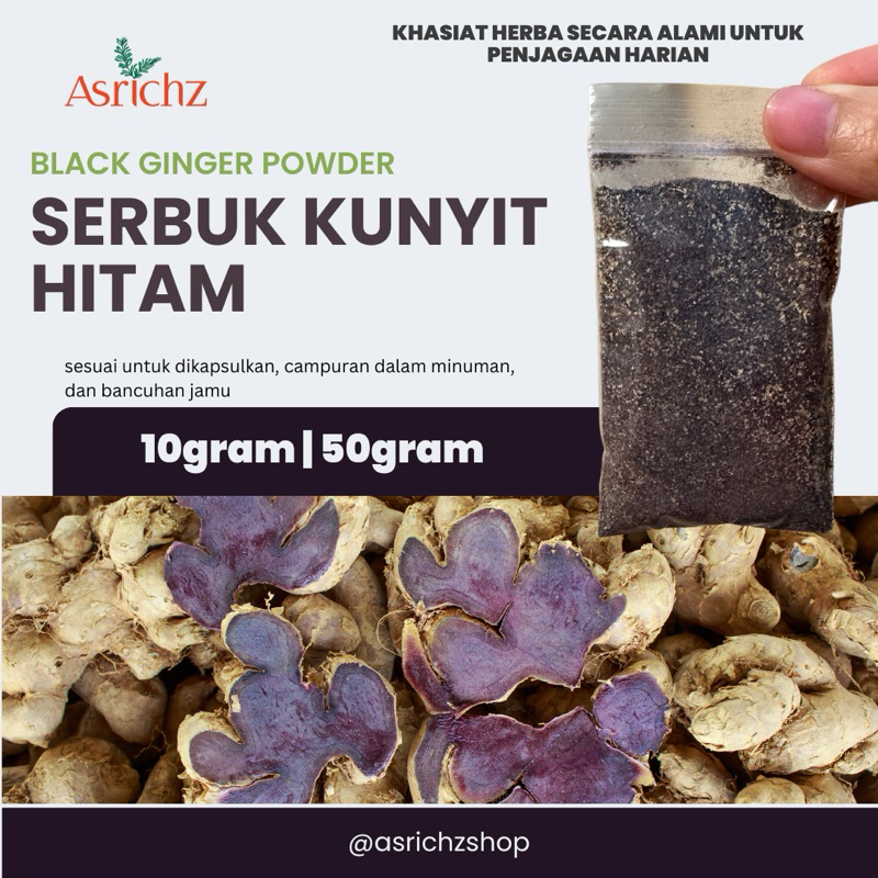 SERBUK KUNYIT HITAM 10gram | 50gram | Shopee Malaysia