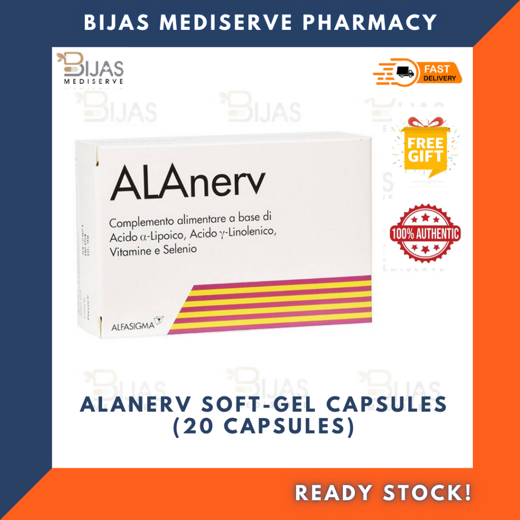 ALANERV SOFTGEL CAPSULES 20'S (EXP: 03/2025) | Shopee Malaysia