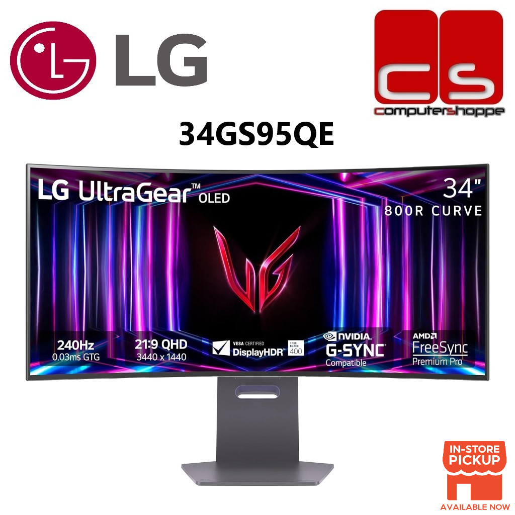 LG UltraGear 34GS95QE 34'' WQHD 240HZ 0.03MS VESA DisplayHDR Trueblack ...