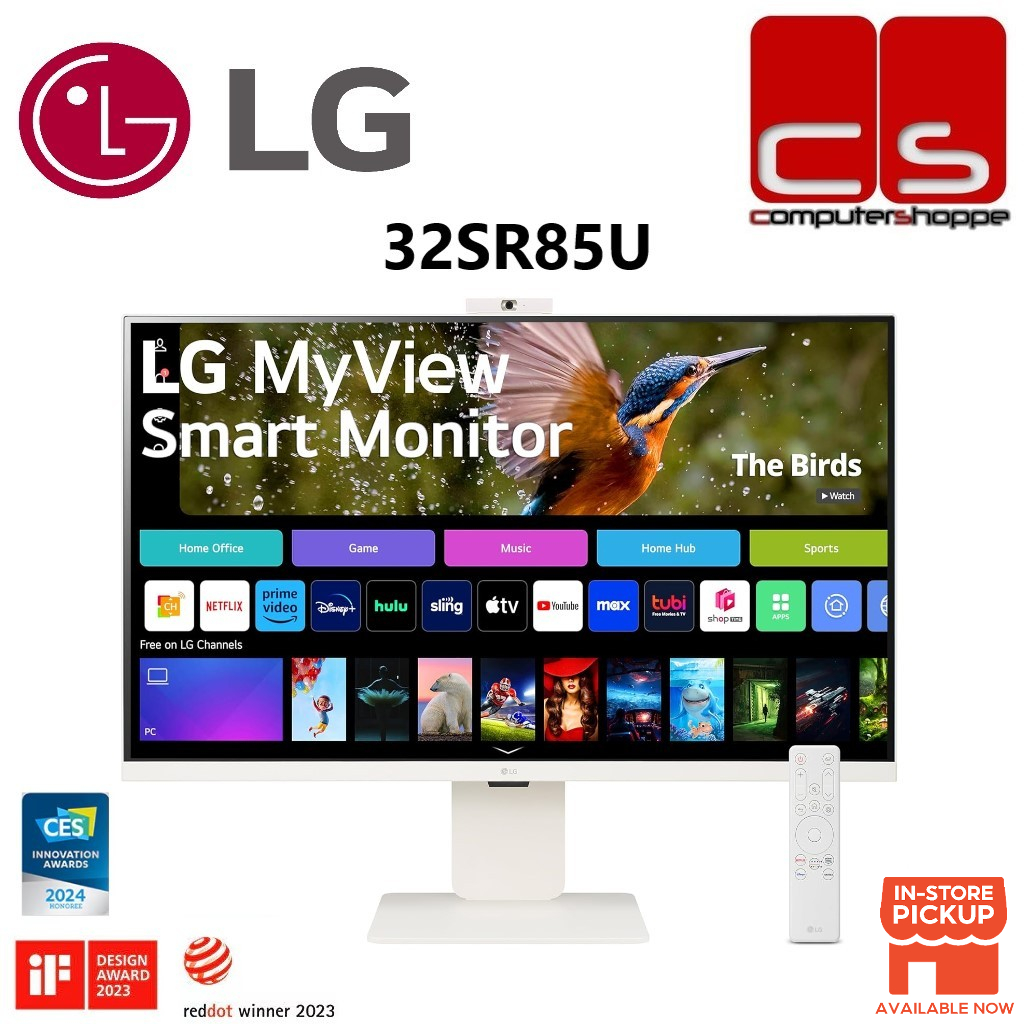 LG MyView 32SR85U 32'' 4K UHD IPS Smart Monitor with webOS and built-in ...