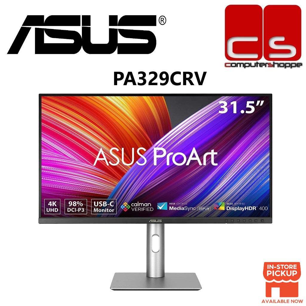 Asus ProArt Display PA329CRV 31.5'' UHD 60HZ 5MS 98% DCI-P3 HDR USB-C ...