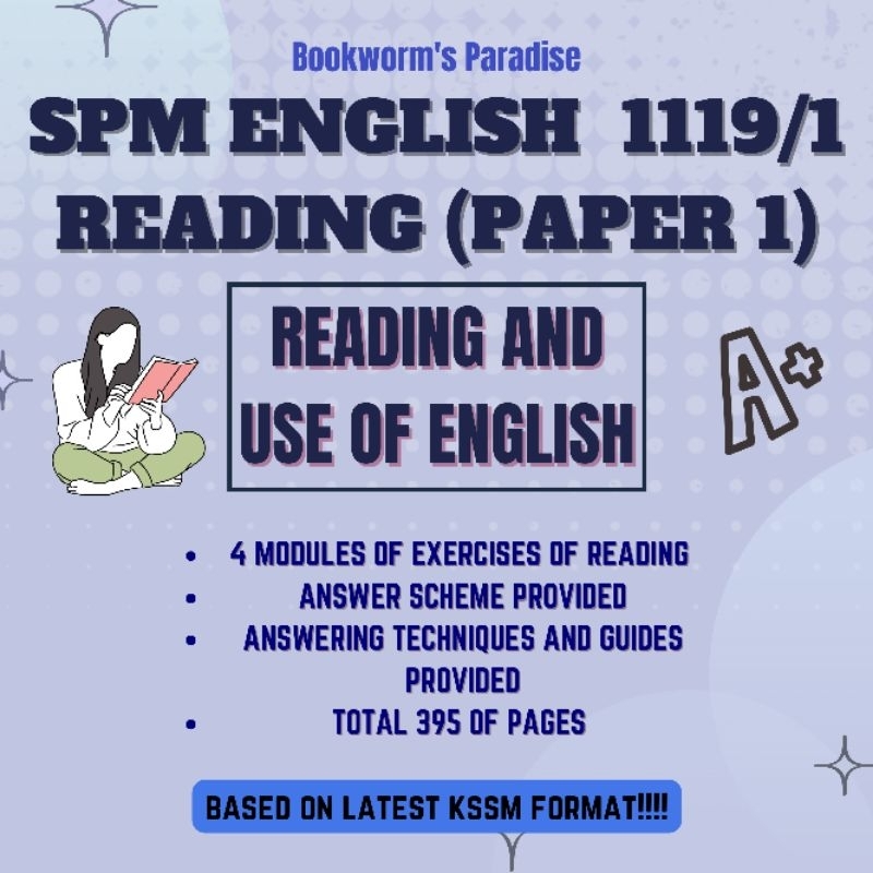 [SOFTCOPY/PDF] SPM 1119/1 ENGLISH READING (PAPER 1) | KSSM | Form 4 And ...