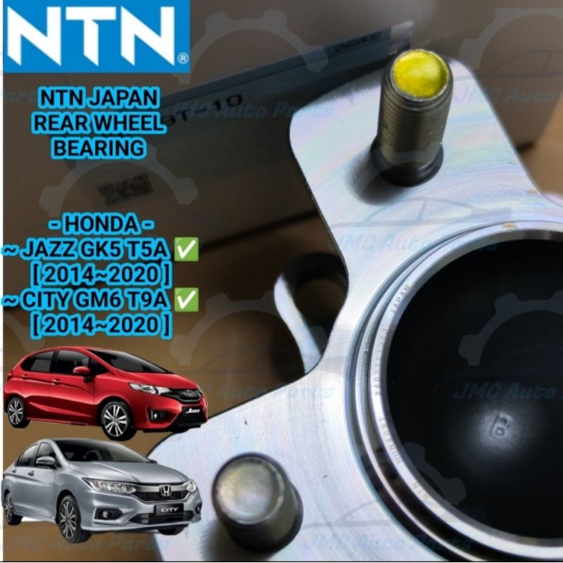 HONDA JAZZ GK5 / CITY GM6 T9A REAR WHEEL BEARING NTN JAPAN HUB409T-10 ...