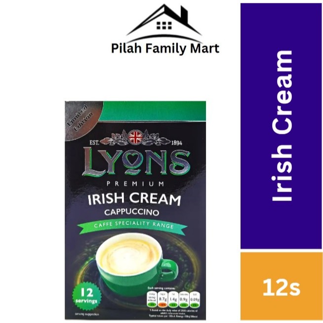 Irish Cream LYONS Premium Cappuccino 180g | Shopee Malaysia