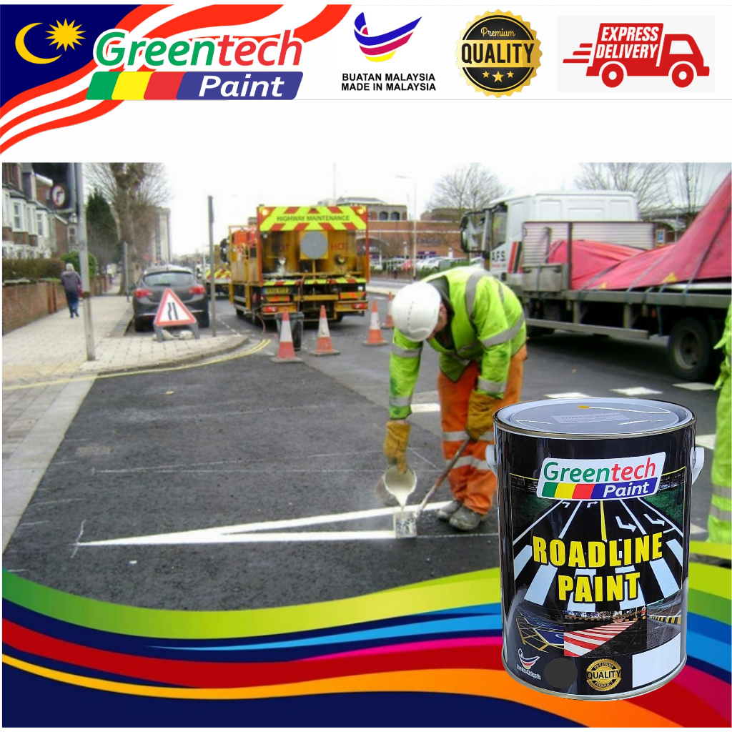 1L Paint Road Traffic Solvent Based Paint ( GREENTECH ) Roadline Paint ...