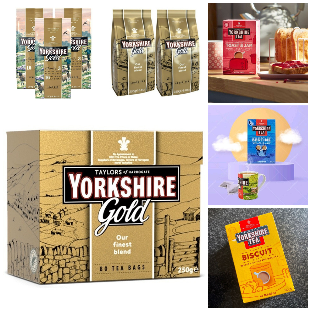 Taylors of Harrogate Yorkshire Tea Gold 80 160 Tea Bags 250g Loose Leaf ...