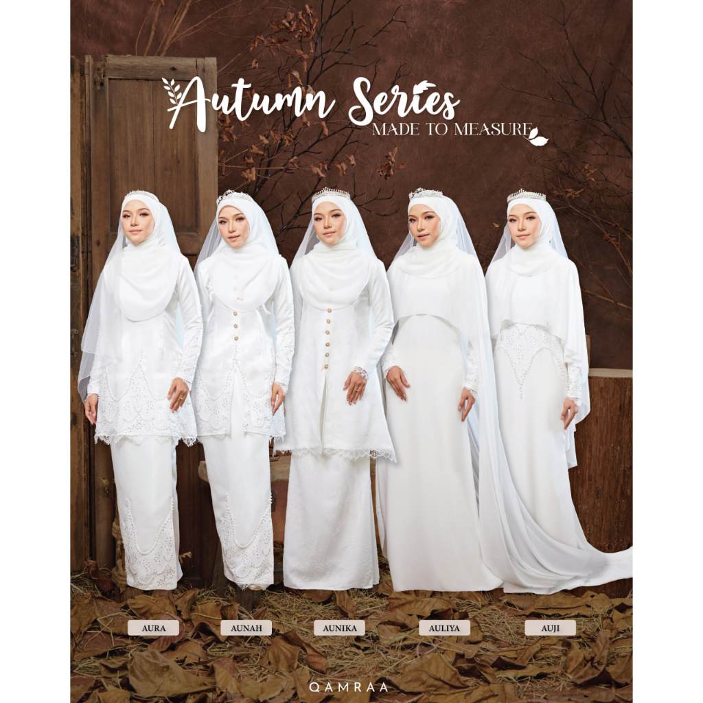 Autumn Series 5 Design by Qamraa Dress Kurung Preorder Wedding Lace ...