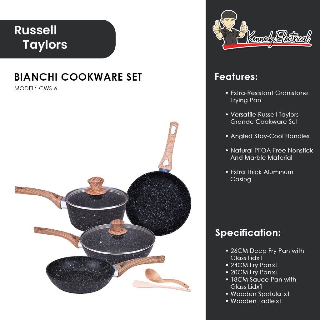 Russell Taylors Bianchi Cookware Set CWS-6 | Shopee Malaysia