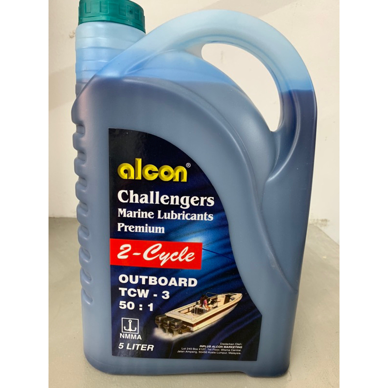 ALCON OUTBOARD MARIAN LUBRICANTS 2T TCW-3 ENGINE OIL 5 LITER | Shopee ...