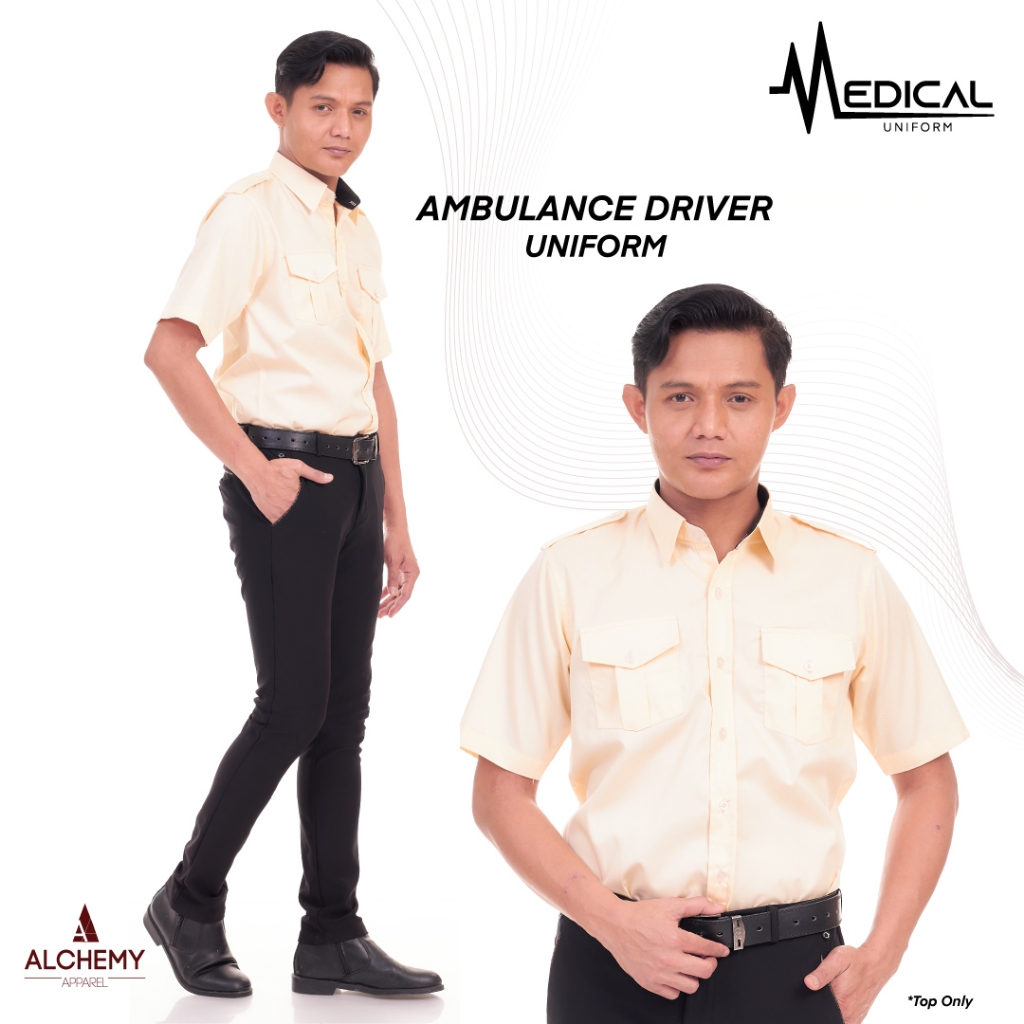 MEN AMBULANCE DRIVER UNIFORM - TOP ONLY | Shopee Malaysia