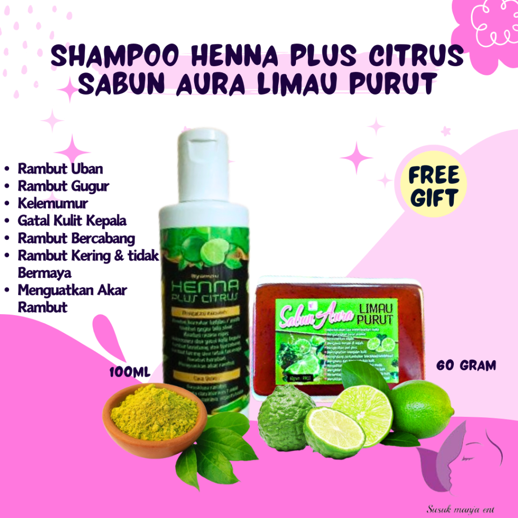 SHAMPOO HENNA | SYAMPOO INAI | SABUN AURA LIMAU PURUT | SYAMPOO RAMBUT ...