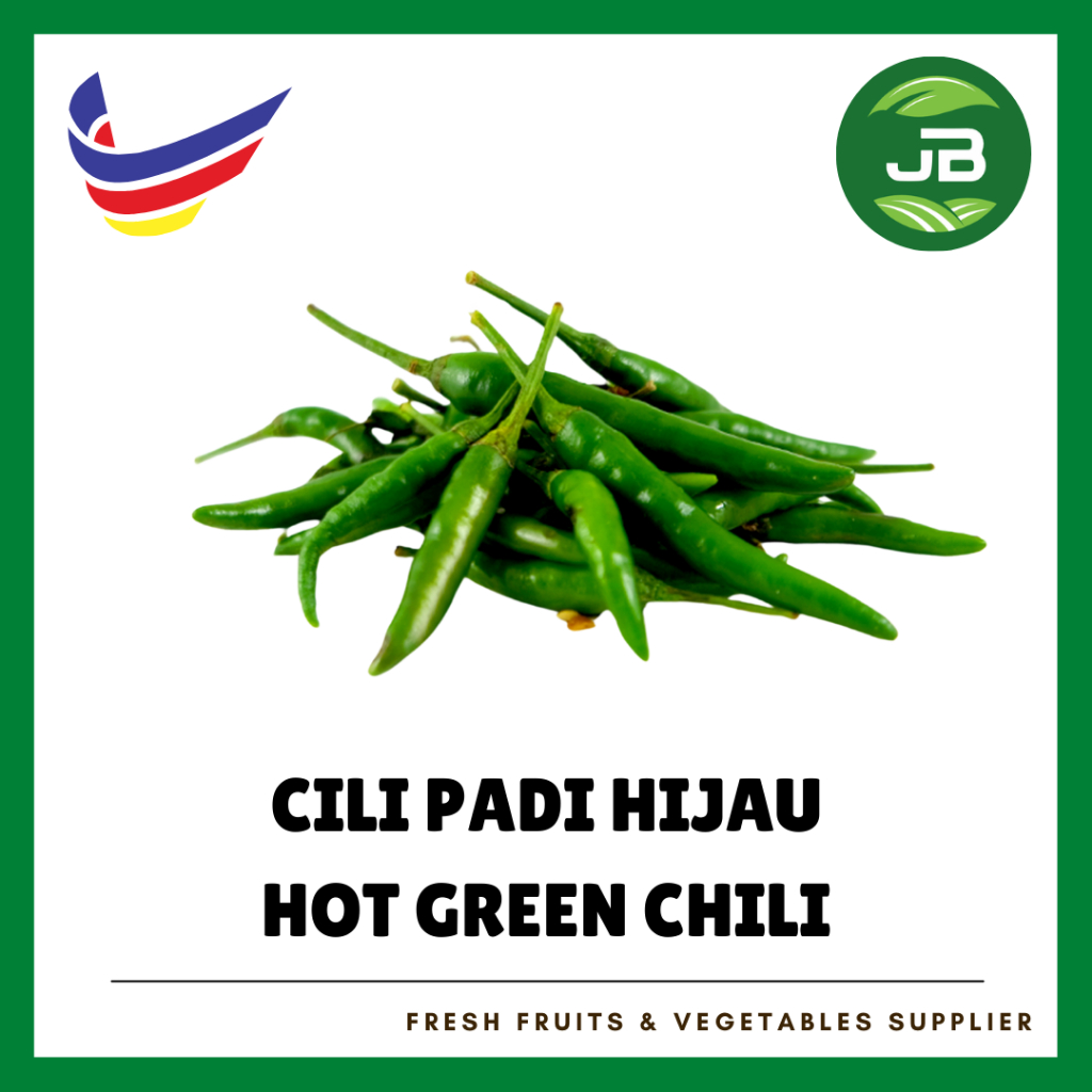 Cili Api Hijau 泰国青辣椒 100g +/- Hot Green Chili - Thailand | Shopee Malaysia