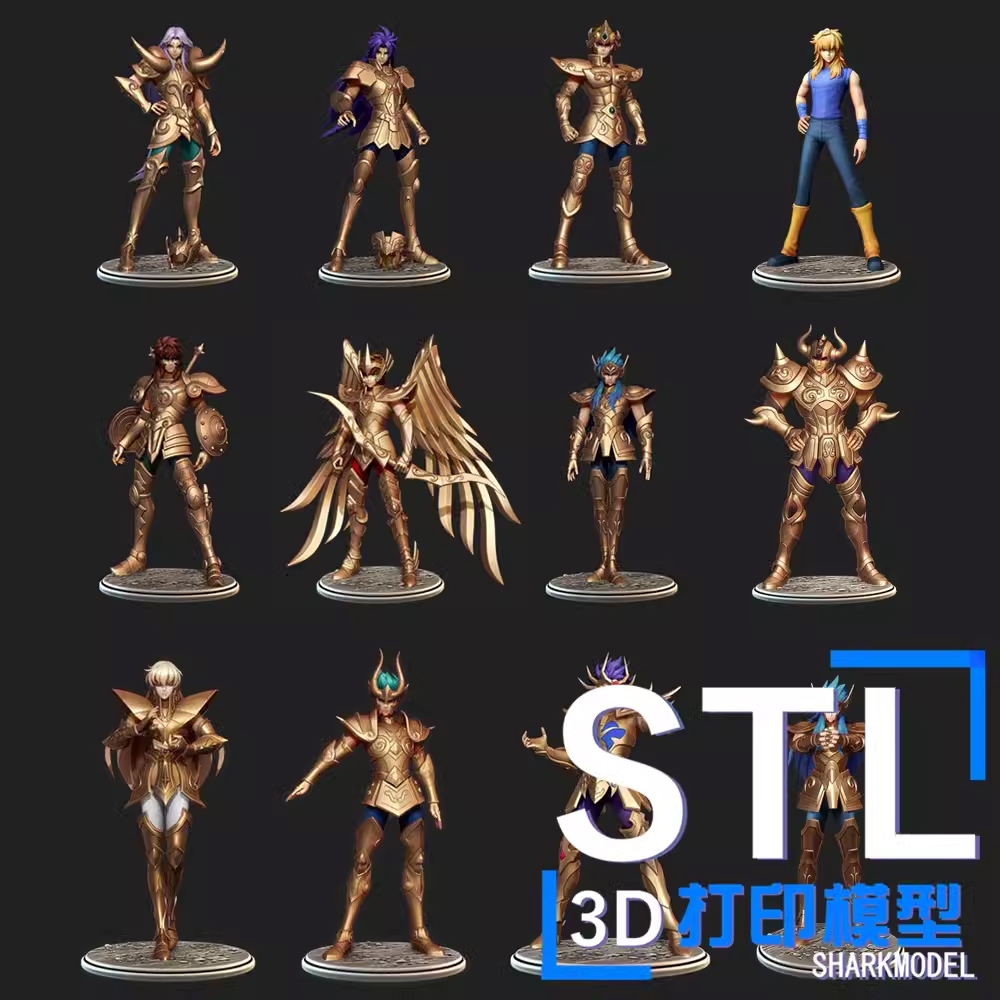 Saint Seiya 》 Action Figure 3D Printing～3D STL File for PLA ABS ...