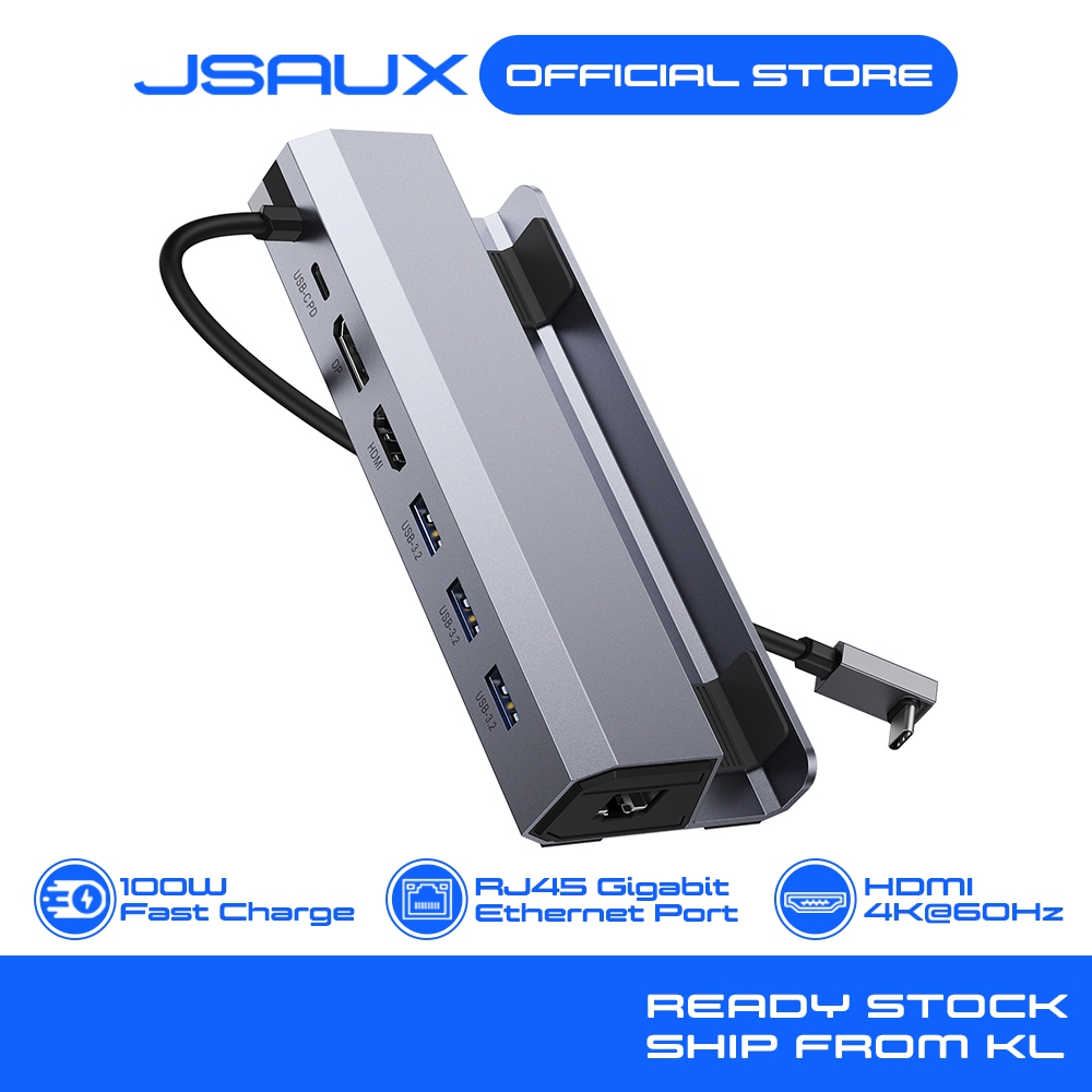JSAUX HB0702 USB-C 7-in-1 Multifunction Adapter HDMI 2.0 4K@60Hz 100w ...