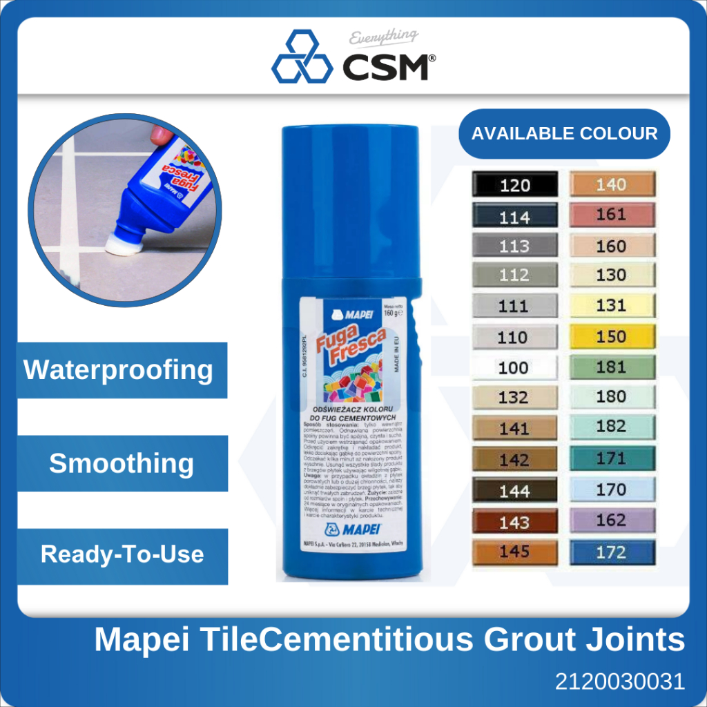 Mapei Fuga Fresca Grout Coloured Reviver For Cementitious Grout Joints ...