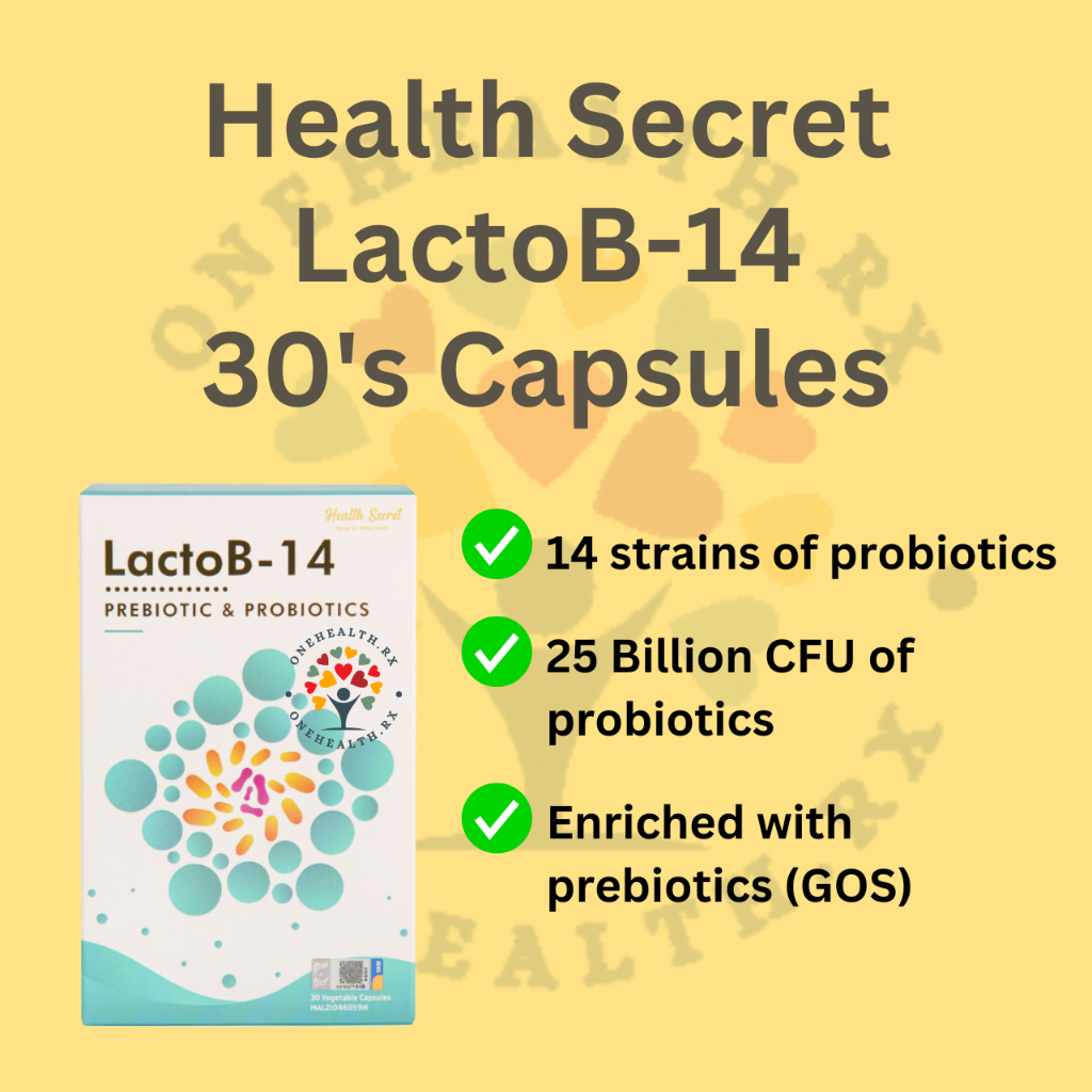 Health Secret LactoB-14 (14 strains of Probiotics & Prebiotic) 14 株益生菌元 ...