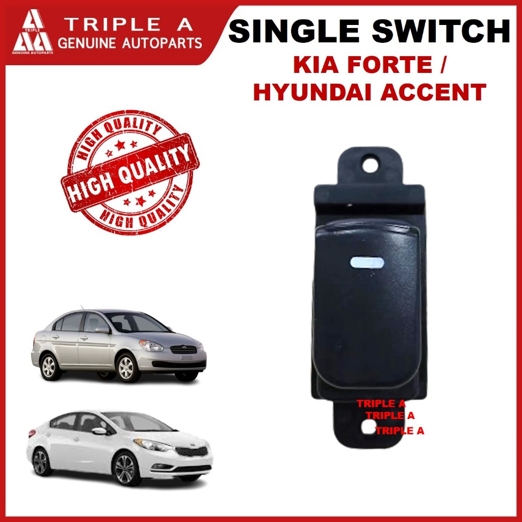 [ TRIPLE A ] POWER WINDOW SINGLE SWITCH FOR KIA FORTE/ACCENT 93575 ...