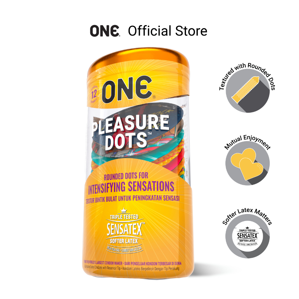 ONE Condoms - Pleasure Dots 12's | Shopee Malaysia