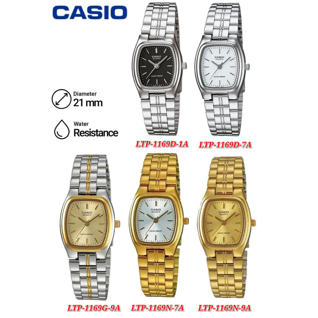 Casio Women's Analog Watch LTP-1169D / LTP-1169G / LTP-1169N Series ...
