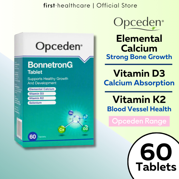 Opceden BonnetronG Tablets with Elemental Calcium Vitamin D3 K2 ...