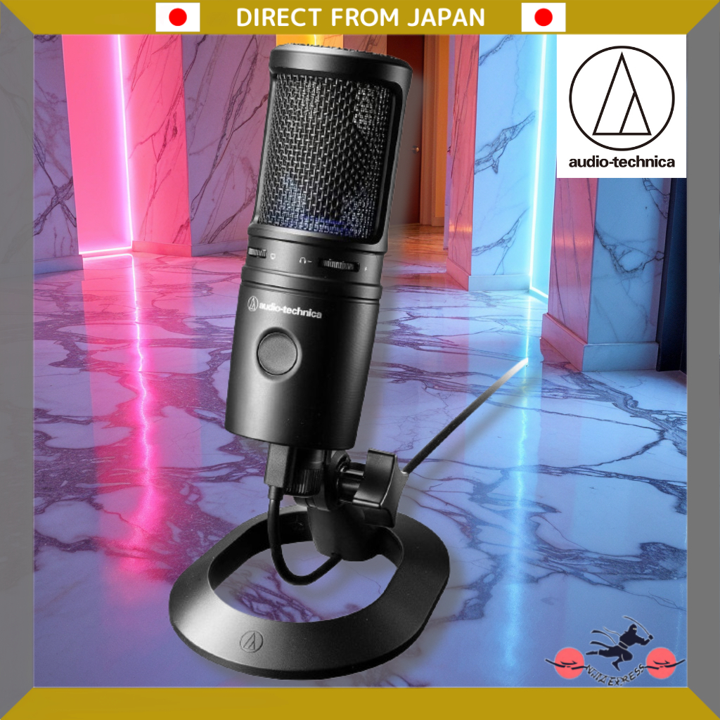 Audio-Technica AT2020USB-X USB condenser microphone gaming streaming content creation | Shopee ...