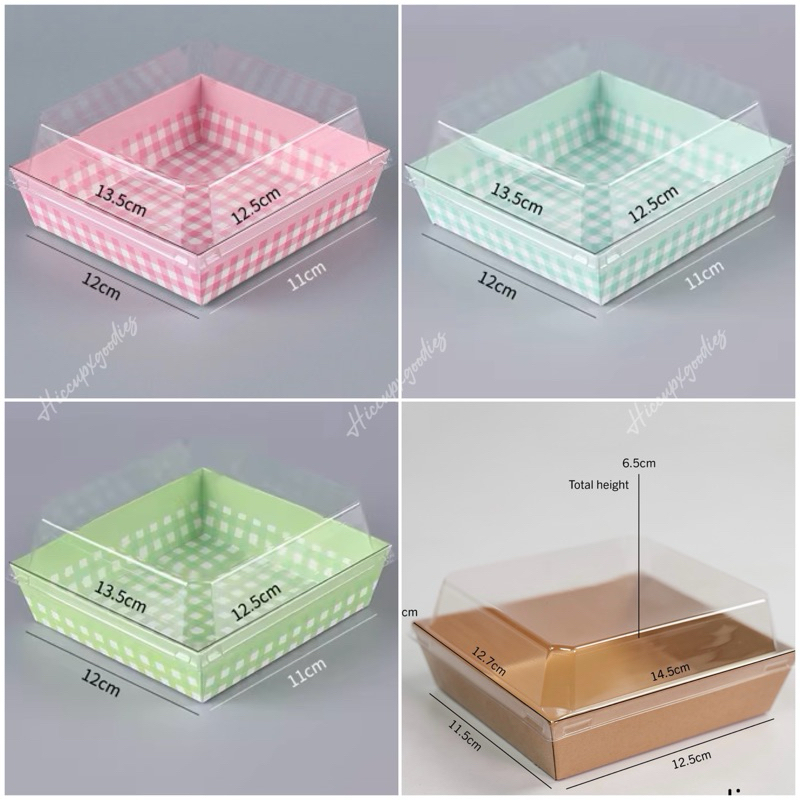 Hiccupxgoodies • Square paper cake box• dessert box • goodies box ...