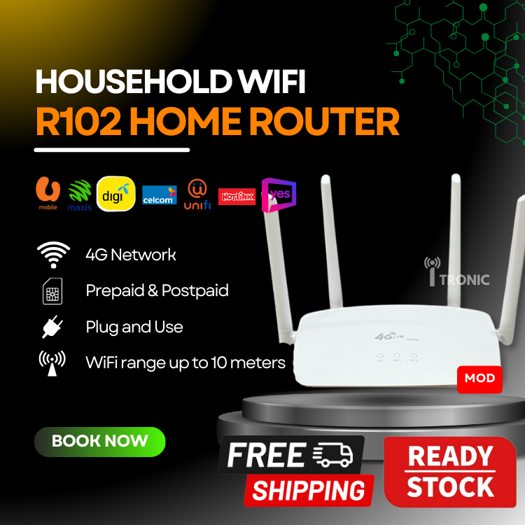ITRONIC READY STOCK R102 WiFi Modem 3G 4G LTE CPE Router High Speed ...