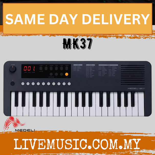 Medeli Mk37 37 Keys Keyboard, Black ( Mk-37 / Mk 37 ) | Shopee Malaysia