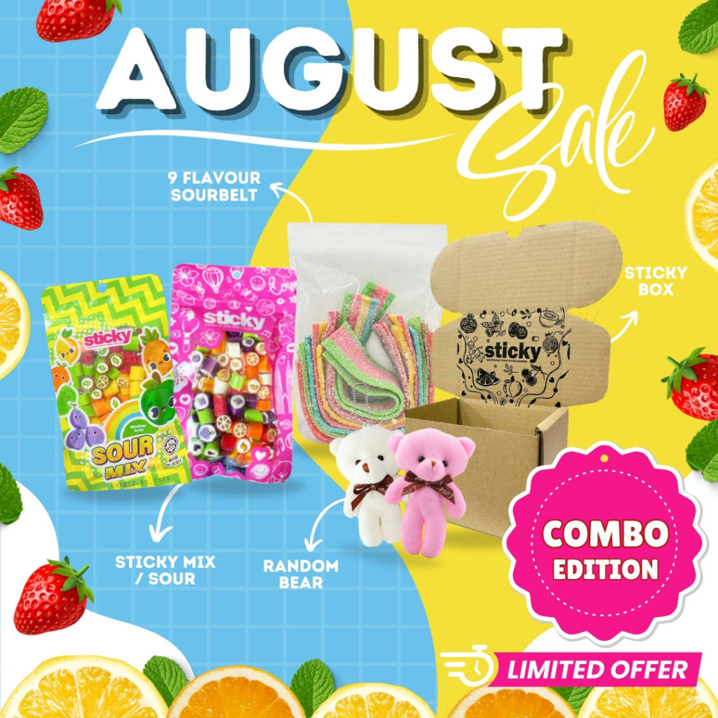 JYOUHOME COMBO Sticky And Sour Belt Gula Viral Sweet Candy Masam Manis ...
