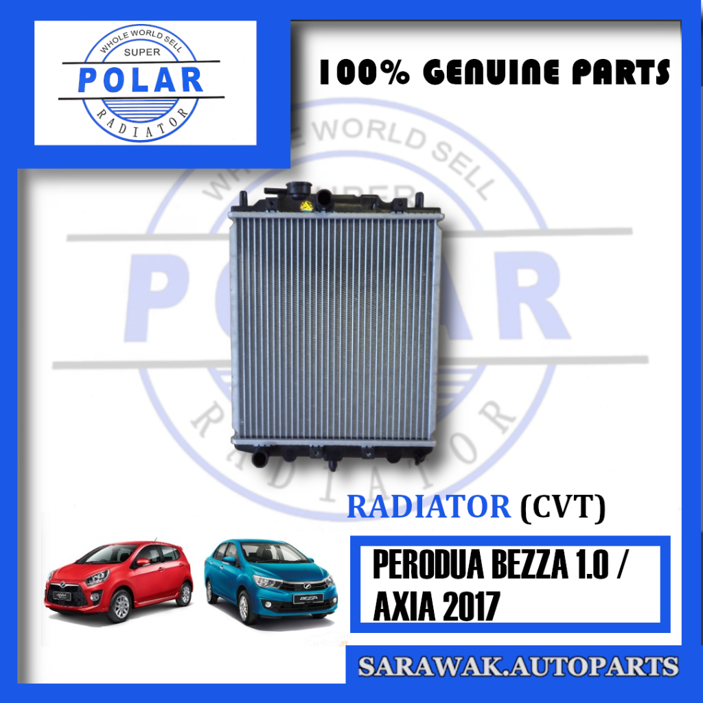 Polar Perodua Bezza 1.0 / Axia 2017 CVT Radiator 16mm | Shopee Malaysia