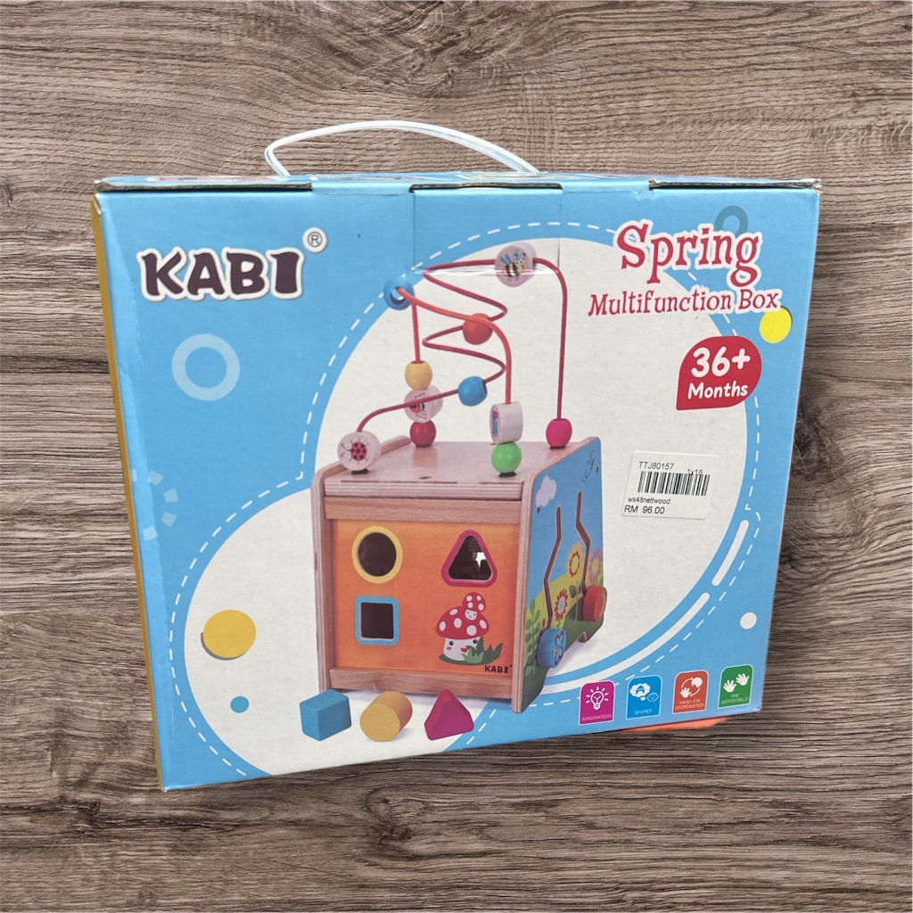 Puzzle Multi Function Spring Box Wood Material For Kid Education Toy ...