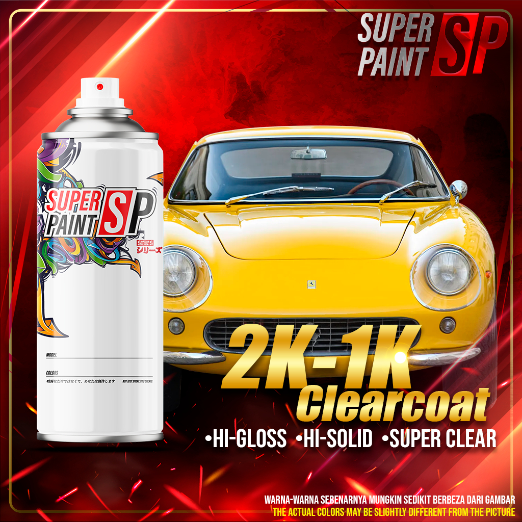 2K-1K Clear Coat Super Glossy Aerosol High Solid High Gloss Lacquer Top ...