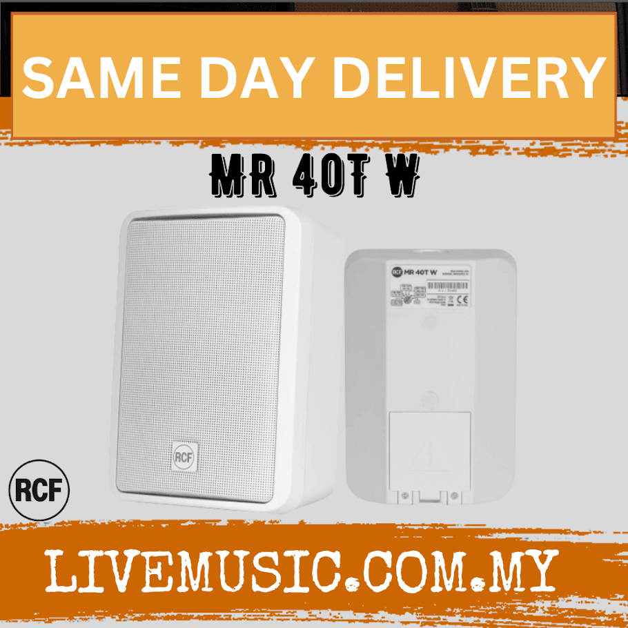RCF MR 40T Two-way Passive Speaker - White / Black ( MR40T / MR-40T ) | Shopee Malaysia