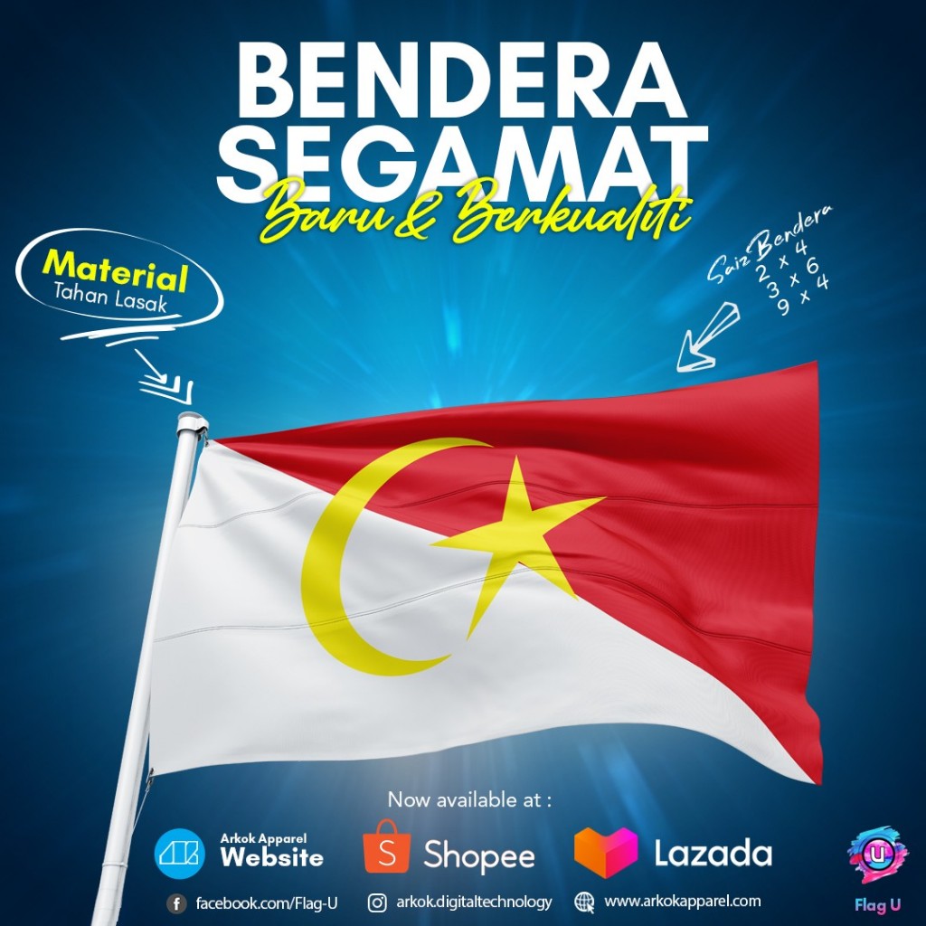 Bendera Segamat Johor Flag Material High Quality | Shopee Malaysia