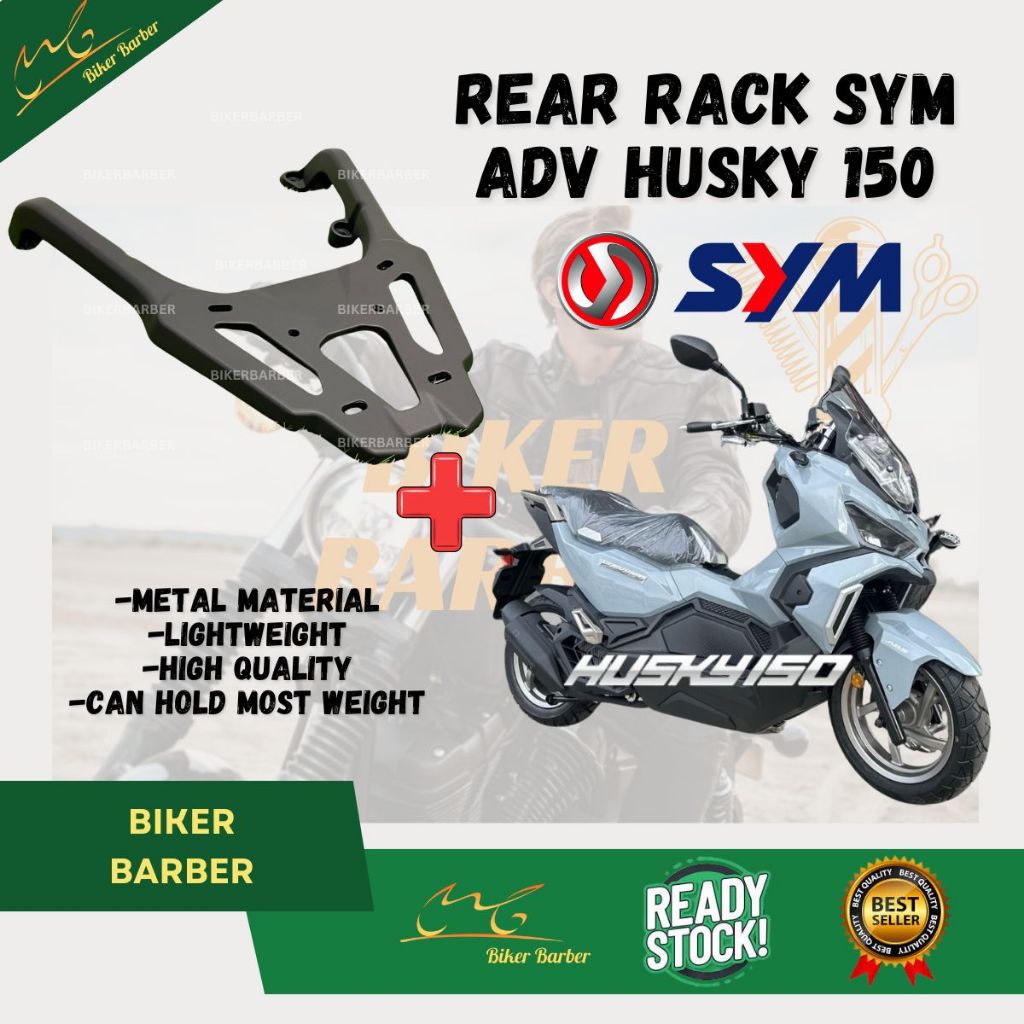 SYM Husky Adv 150 Monorack Rear Rack High Quality Steel Tahan Metal ...
