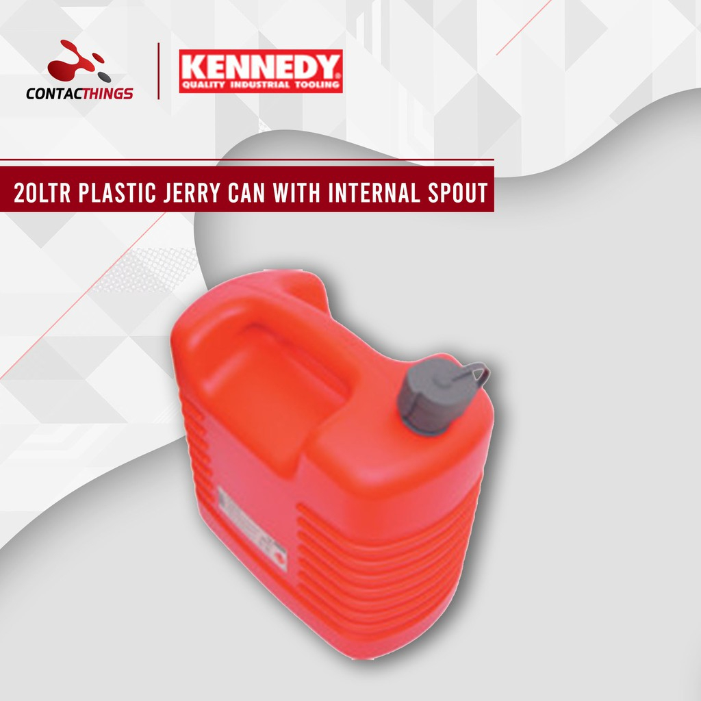 KENNEDY 20ltr Plastic Jerry Can with Internal Spout - KEN5039140K ...