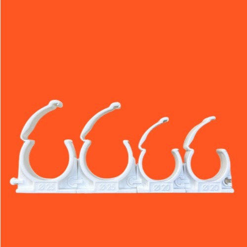 WIREMAN 20MM 25MM PVC LOCK CLIP SADDLE PVC Pipe Clips U-Shaped Conduit ...