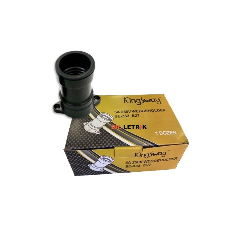 Wedge Holder E27 B22 Waterproof Bulb Holder Bakelite Black ( 1Box 12PCS ...