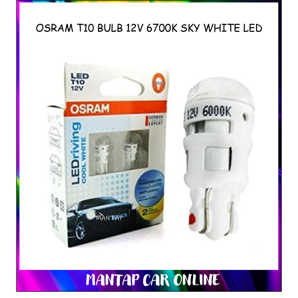 Original Osram T10 12V 6700K Sky White LED Bulb | Shopee Malaysia