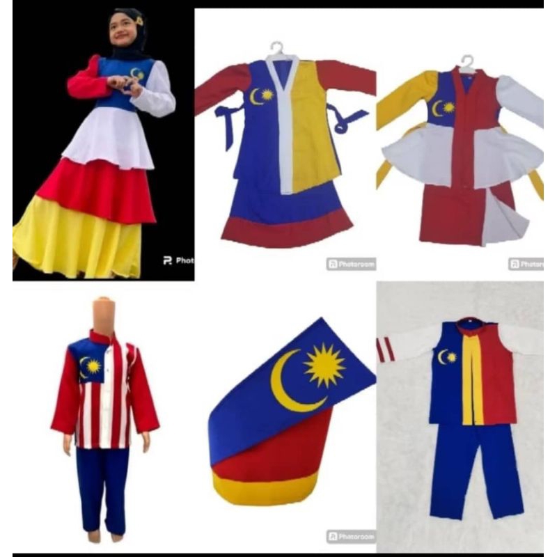 Merdeka Boy's /Girl's(Como crape premium) | Shopee Malaysia