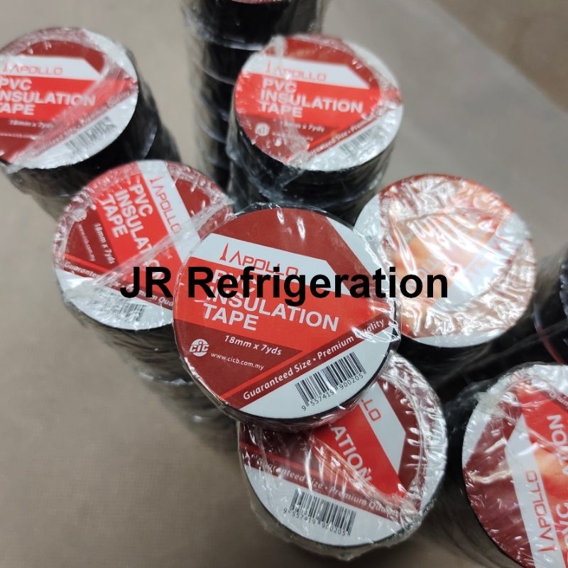 [JR] Apollo Black Tape PVC Insulation Tape Electrical Tape Wire Tape ...