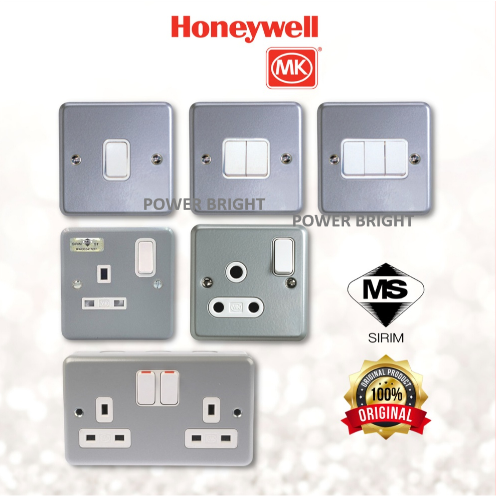 MK METAL CLAD SWITCH SOCKET [13A 1GANG , 2GANG ,15A] | Shopee Malaysia